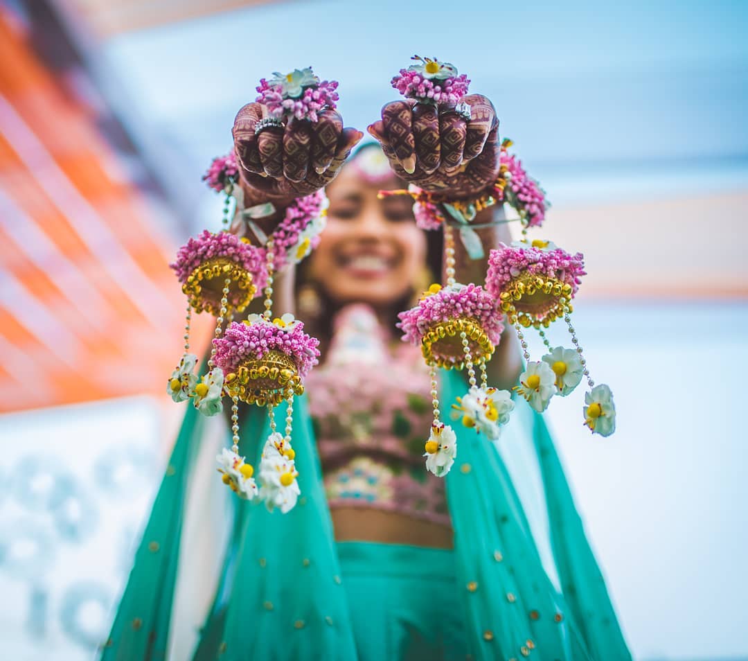 19+ Beautiful Floral Kaleere Designs Spotted On Real Brides - Wish N Wed